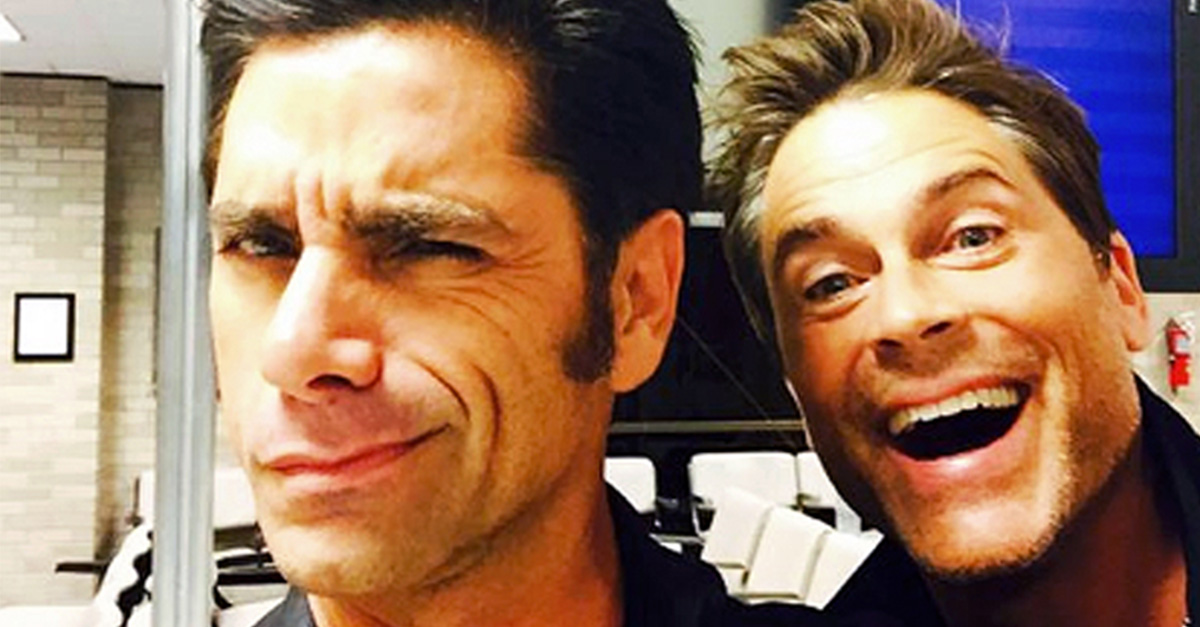 John Stamos Jokes That His Old Age Challenge Pic Is Doppelganger Rob ...