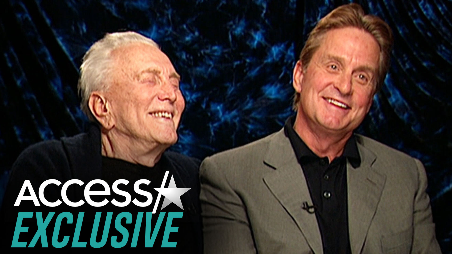 Watch Kirk Douglas & Michael Douglas' Sweet Father-Son Bond In 2003 ...