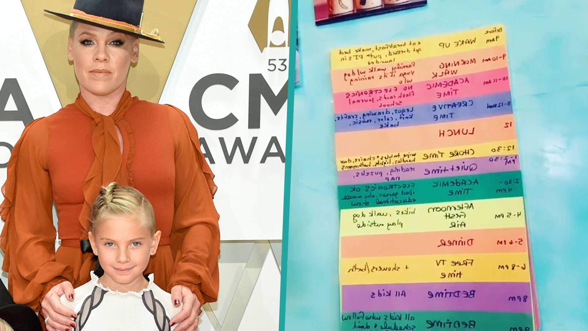 Pink Shares Daily Family Schedule While Being Home During Pandemic | Access