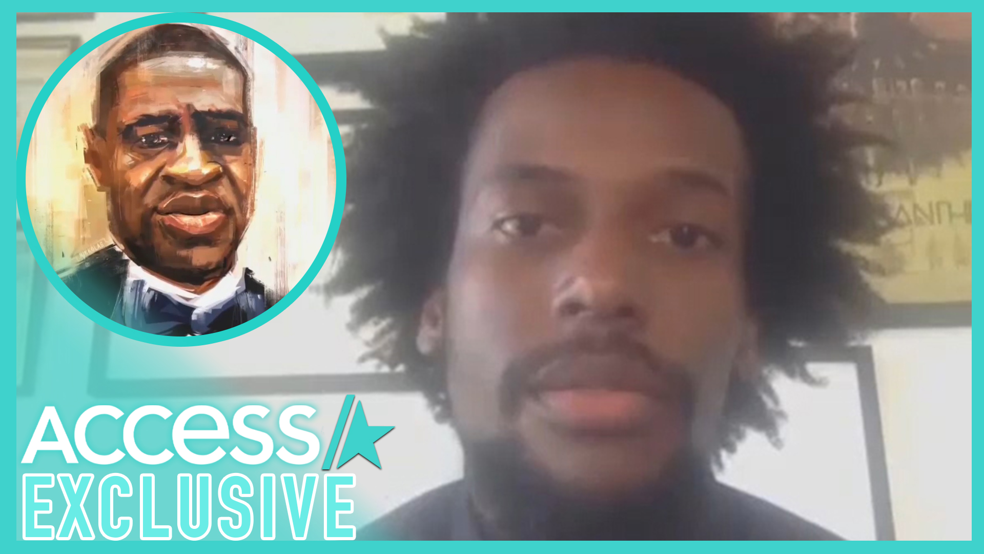 Artivist Nikkolas Smith Reacts To His George Floyd Painting Going Viral | Access