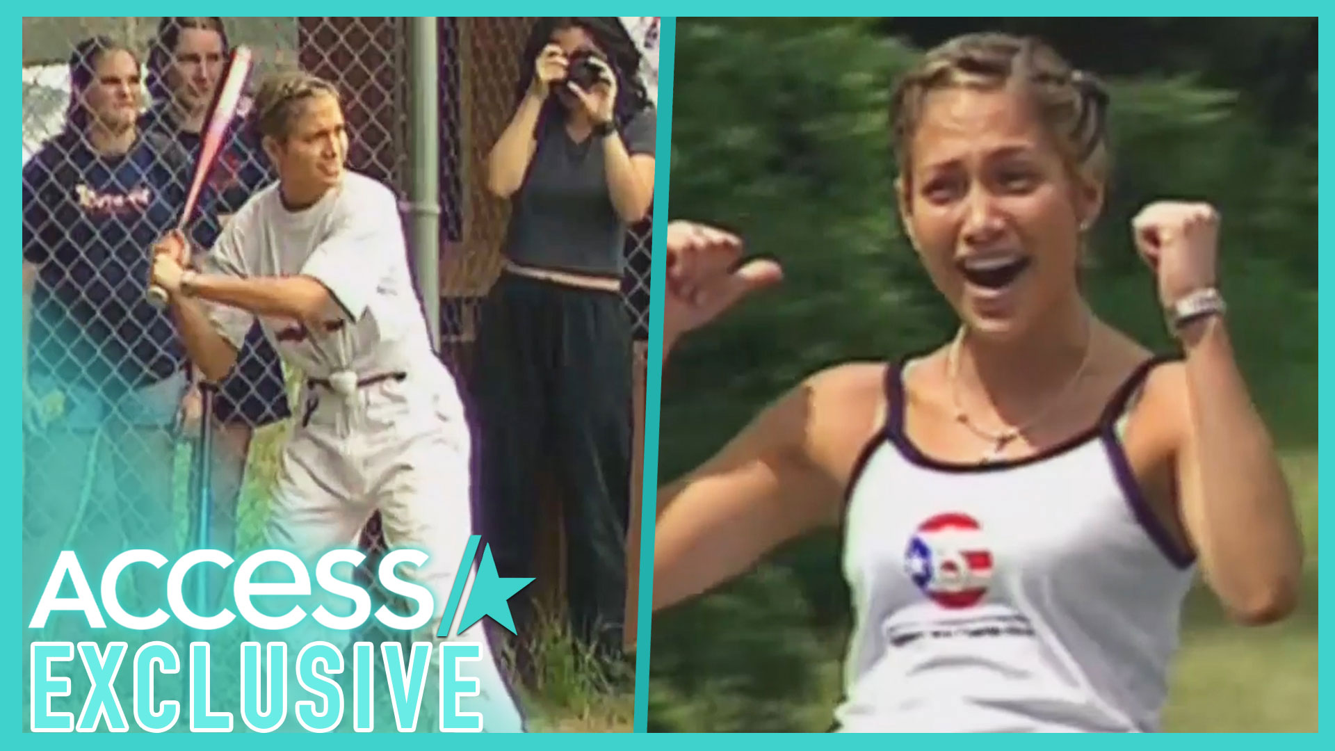 Jennifer Lopez Shows Off Her Baseball Skills During 1999 Summer Camp ...