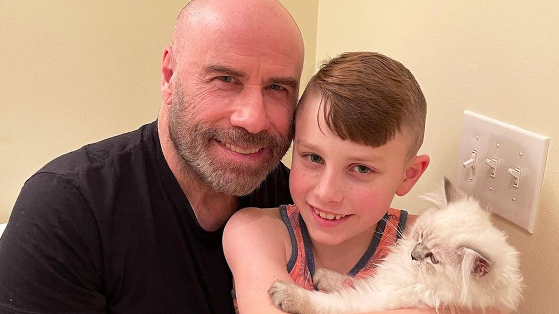 John Travolta Shares Rare Photo With Son Benjamin To Introduce His New ...