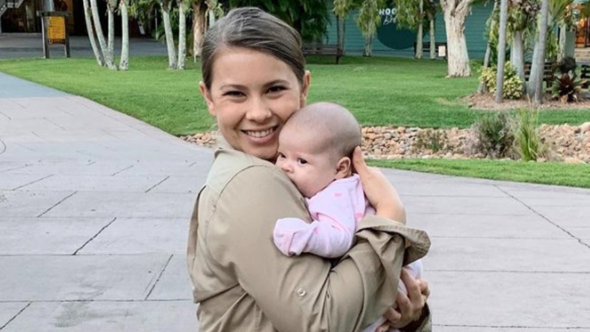 Bindi Irwin Cuddles With Baby Daughter Grace On Adorable Zoo Date | Access