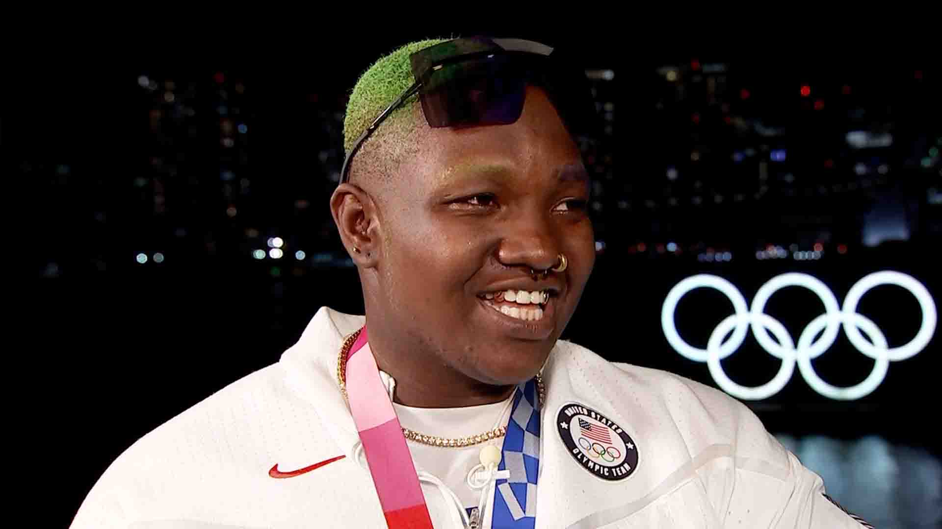 Raven Saunders Speaks Out On X Protest During Olympic Ceremony | Access