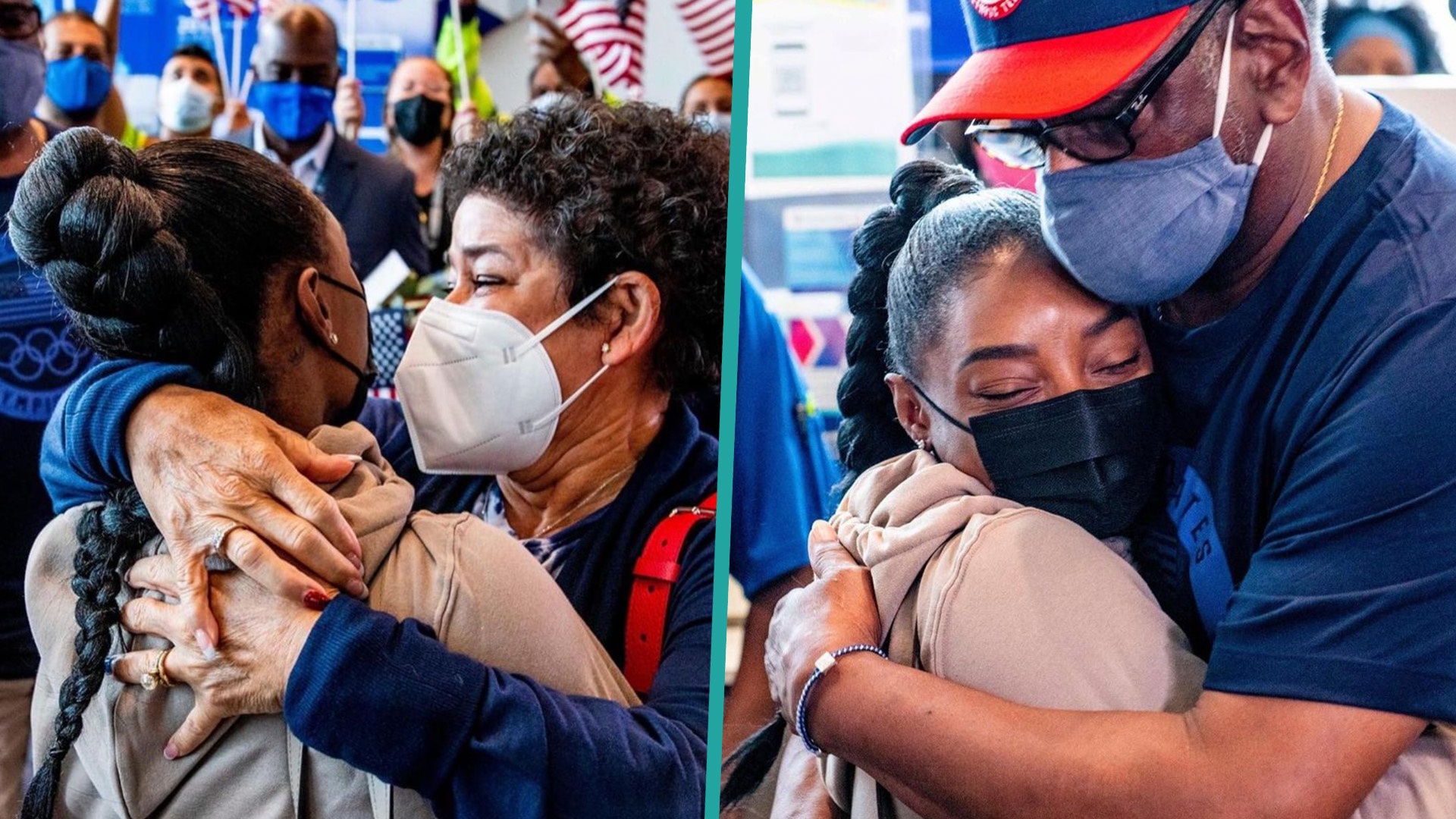 Simone Biles Has Emotional Reunion With Her Parents After Tokyo ...
