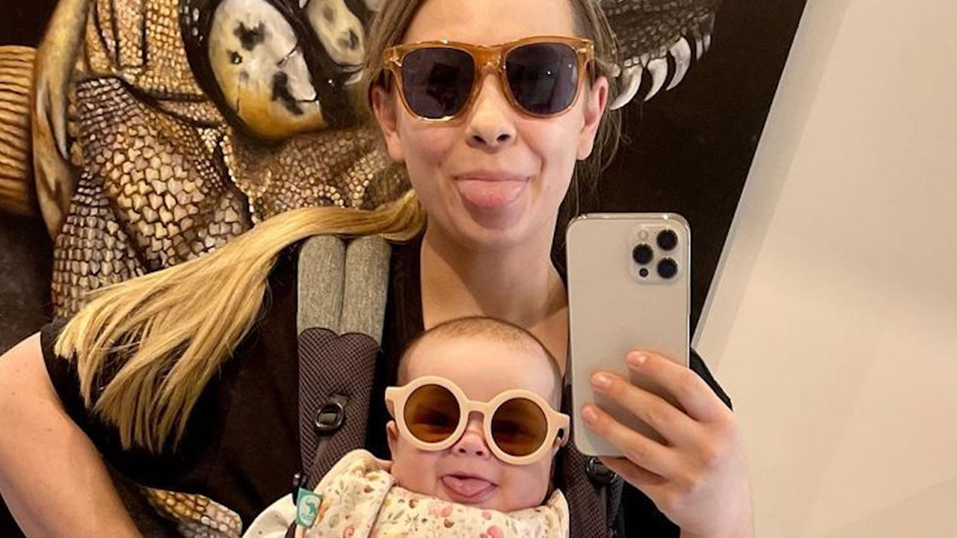 Bindi Irwin & Daughter Grace Twin In Sunglasses & Stick Out Their ...