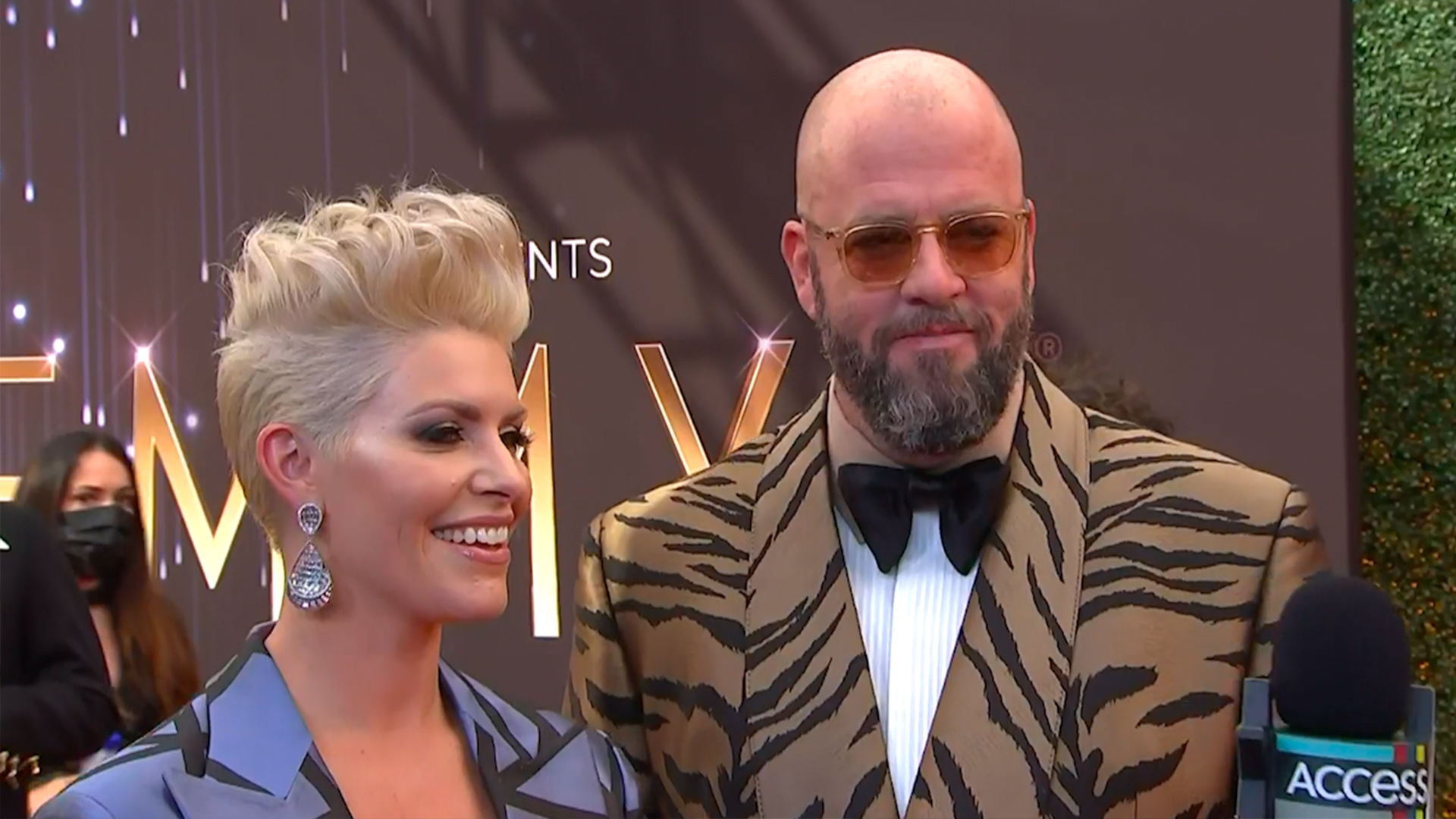Chris Sullivan & Wife Rock Coordinated Custom Suits and Nail Polish For ...