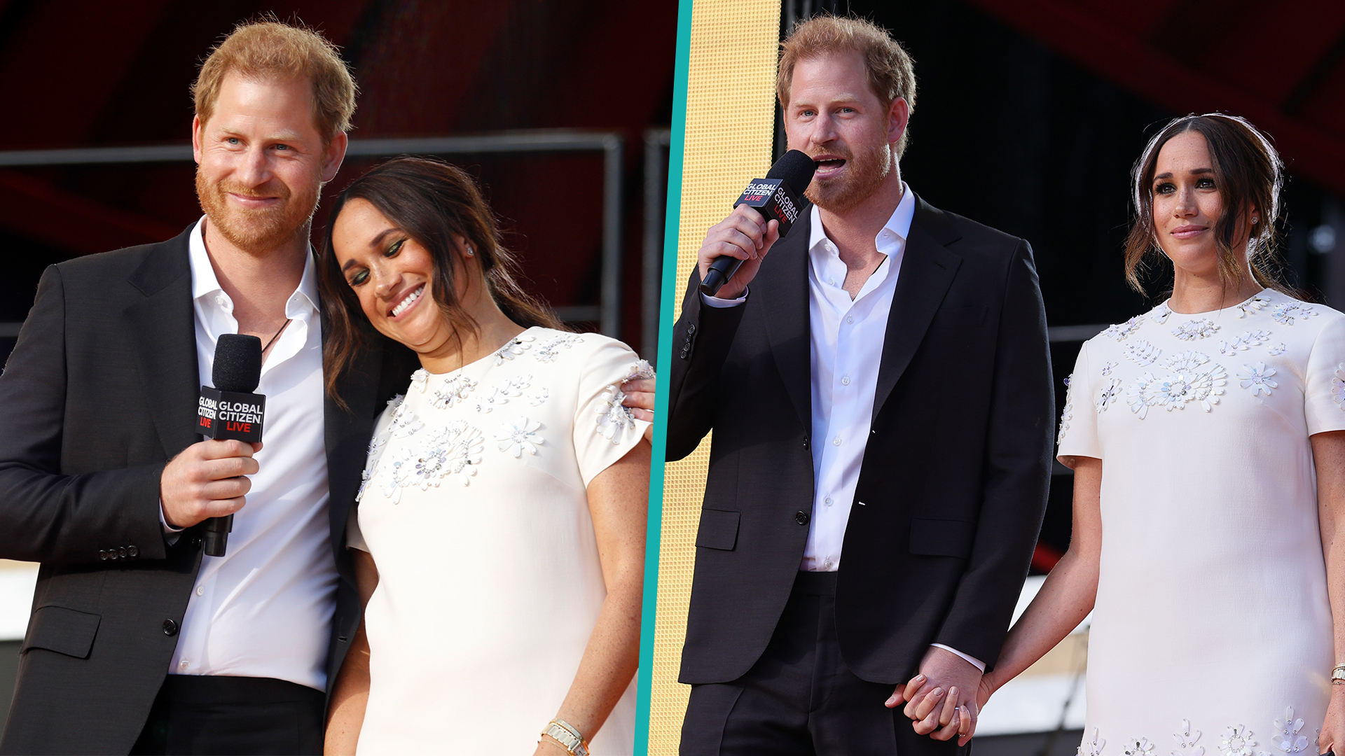 Meghan Markle & Prince Harry Hold Hands Onstage During Global Citizen Live Vaccine Speech | Access