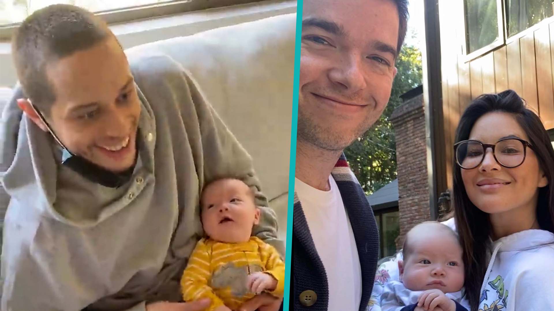 Pete Davidson Cradles Olivia Munn & John Mulaney's Son Malcolm On ...