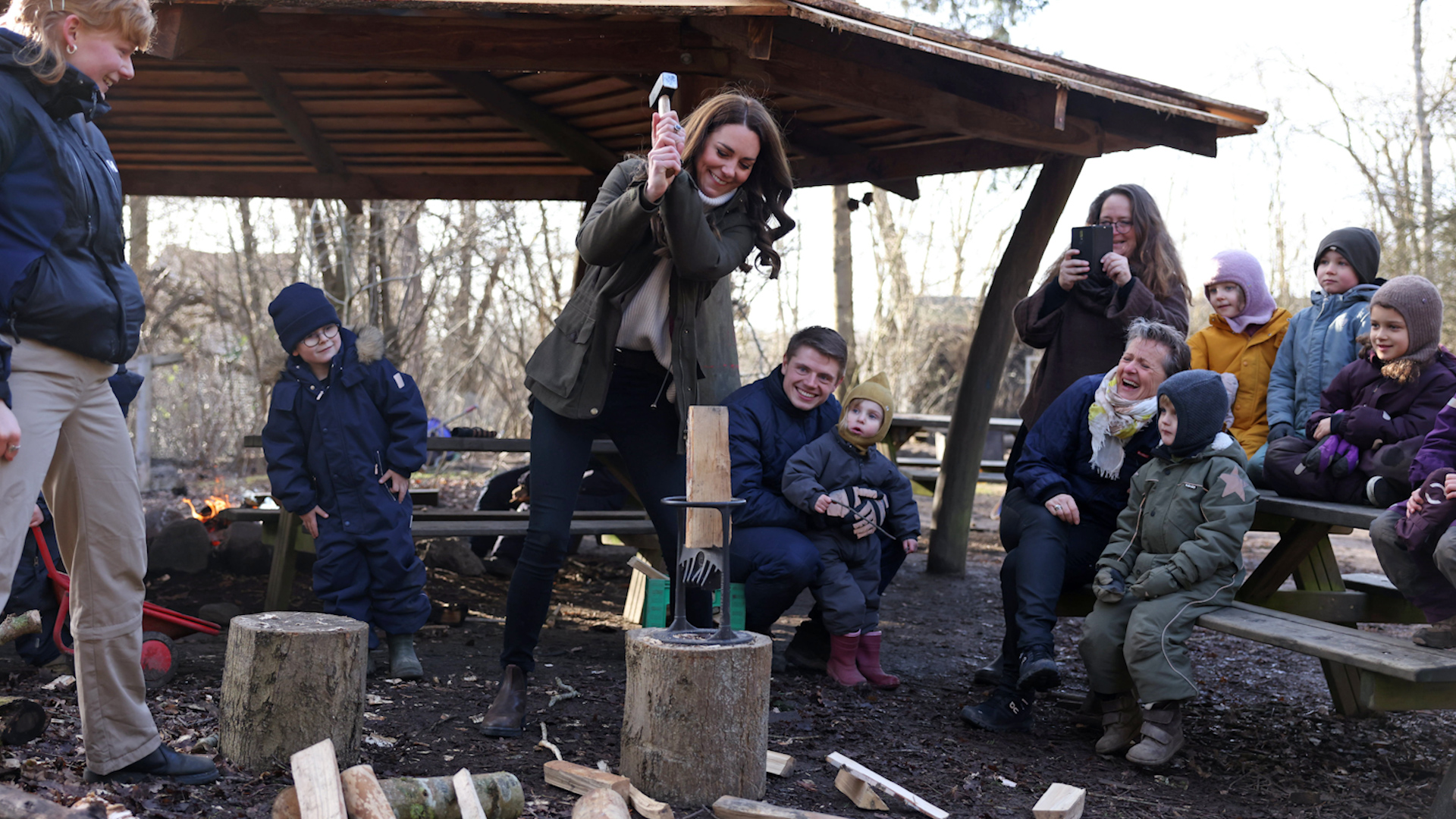 Kate Middleton Chops Wood In Forest With Kids In Denmark, Admits Babies ...