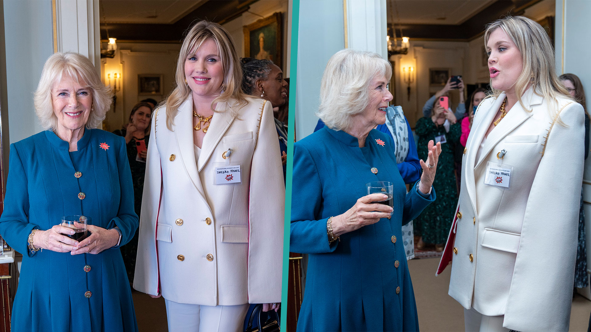 Camilla Duchess Of Cornwall Meets 'The Crown' Actress Who Played Her ...