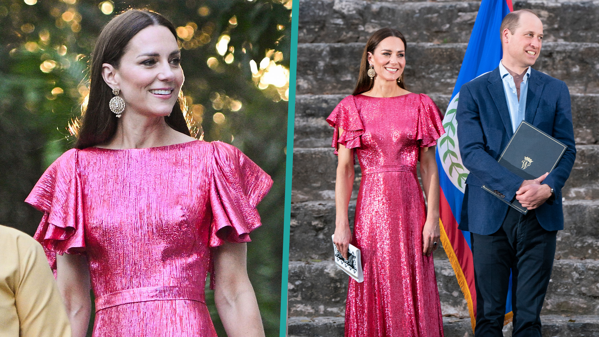 Kate Middleton Shimmers In Hot Pink For Her First Full Glam Look In ...