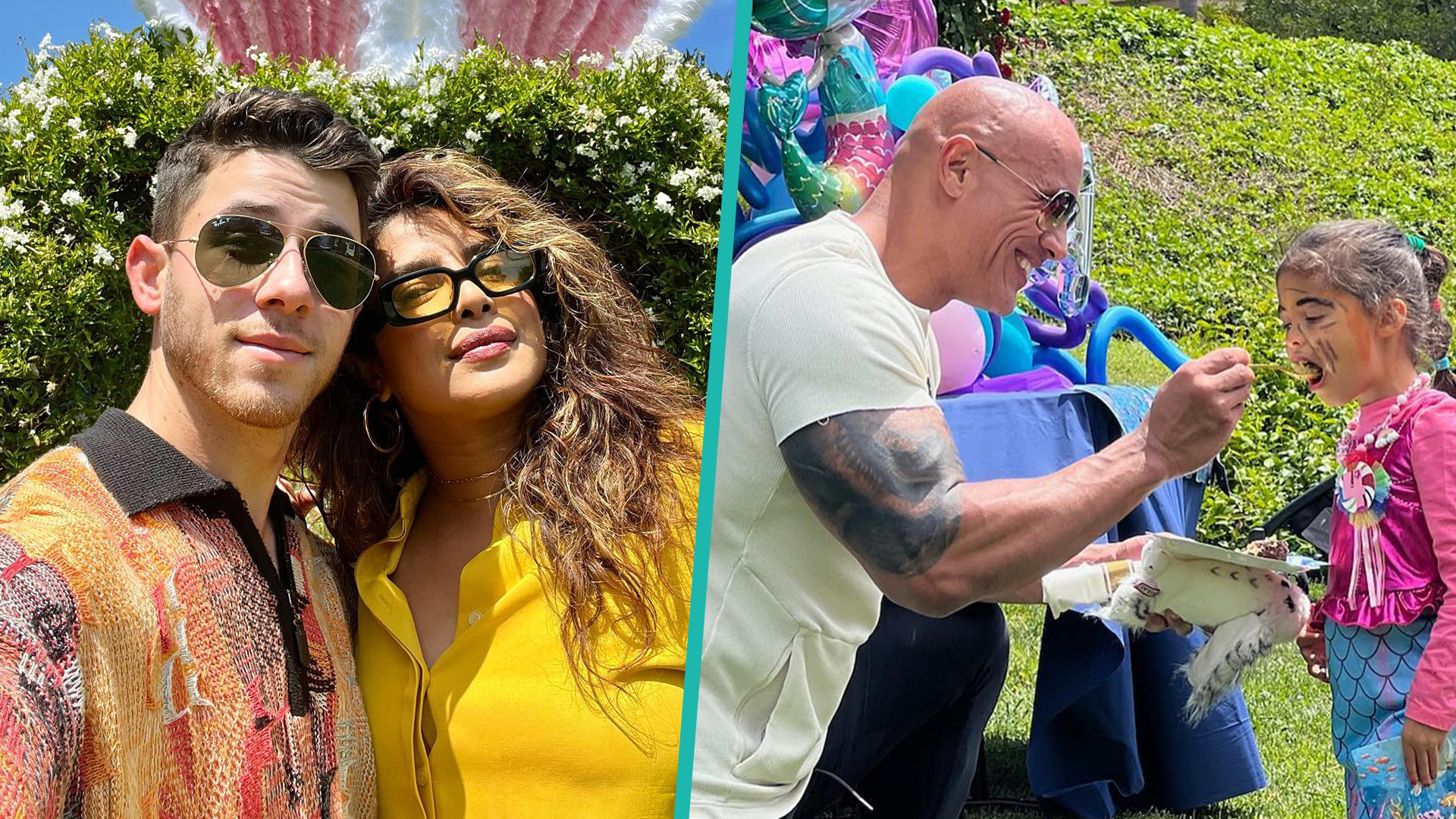 Easter 2022: Priyanka Chopra & Nick Jonas, Dwayne Johnson & More Stars ...