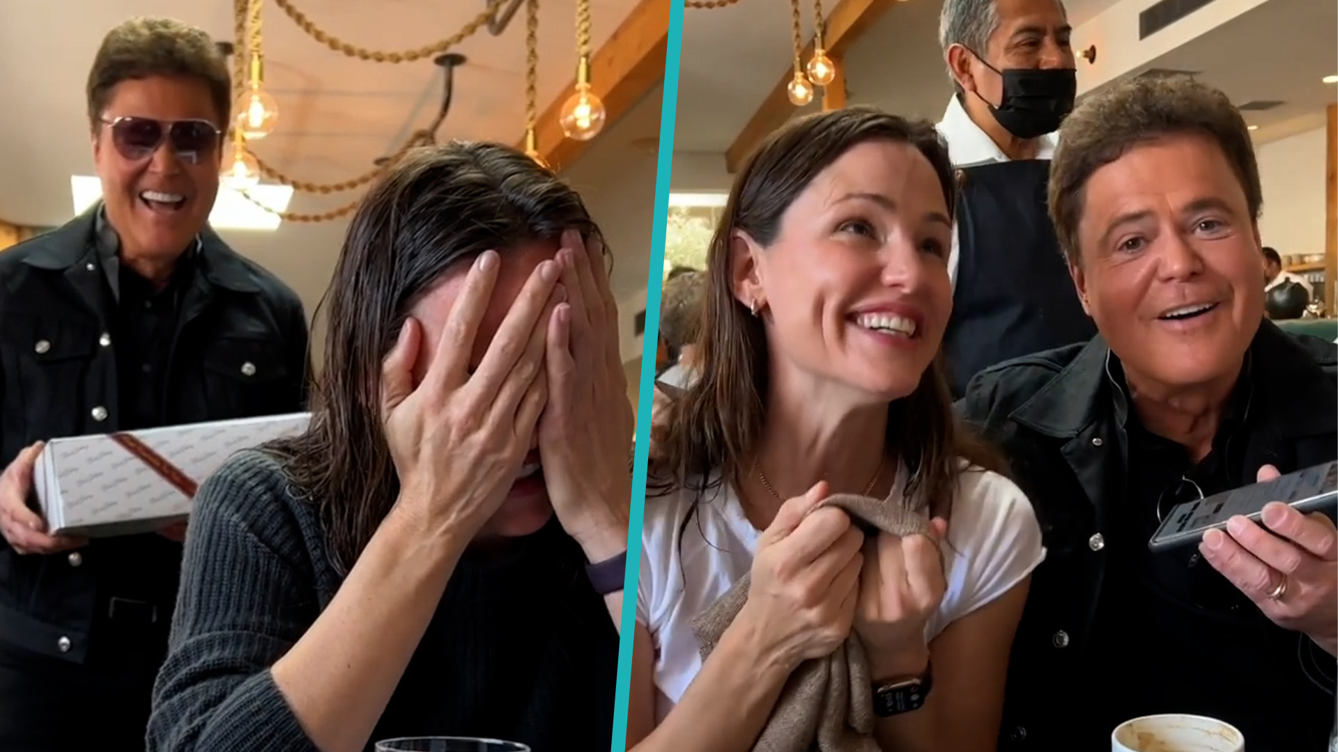 Jennifer Garner Loses It Over Childhood Idol Donny Osmond's Epic ...
