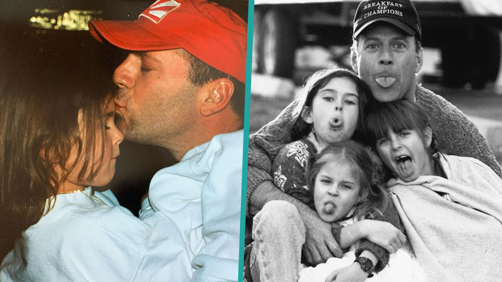 Bruce Willis Affectionately Gives Rumer Willis A Forehead Kiss In ... Bruce Willis Affectionately Gives Rumer Willis A Forehead Kiss In ...