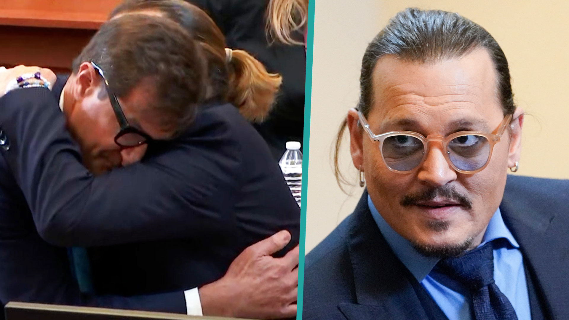 Johnny Depp Embraces Attorney Ben Chew After His Closing Argument In ...