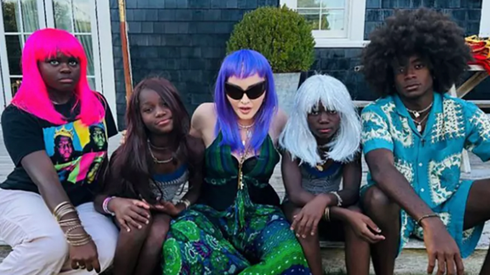 Madonna Throws Epic Wig Party For Her Twins Stella And Estere’s 10th ...