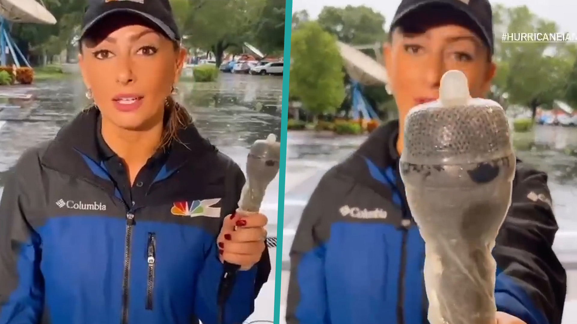 Hurricane Ian Reporter Uses Condom To Protect Microphone On Live TV ...