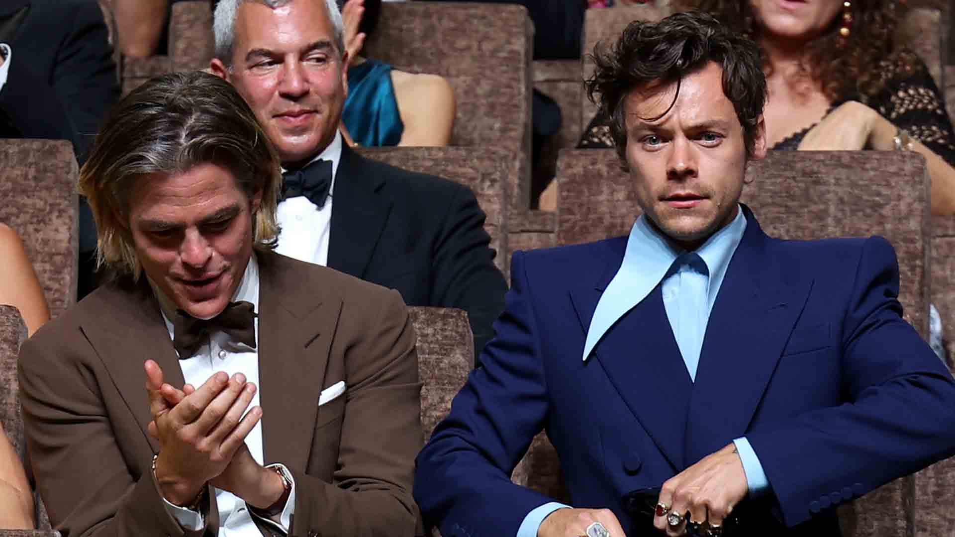 Harry Styles Jokes About Viral Chris Pine Venice Film Festival Video ...