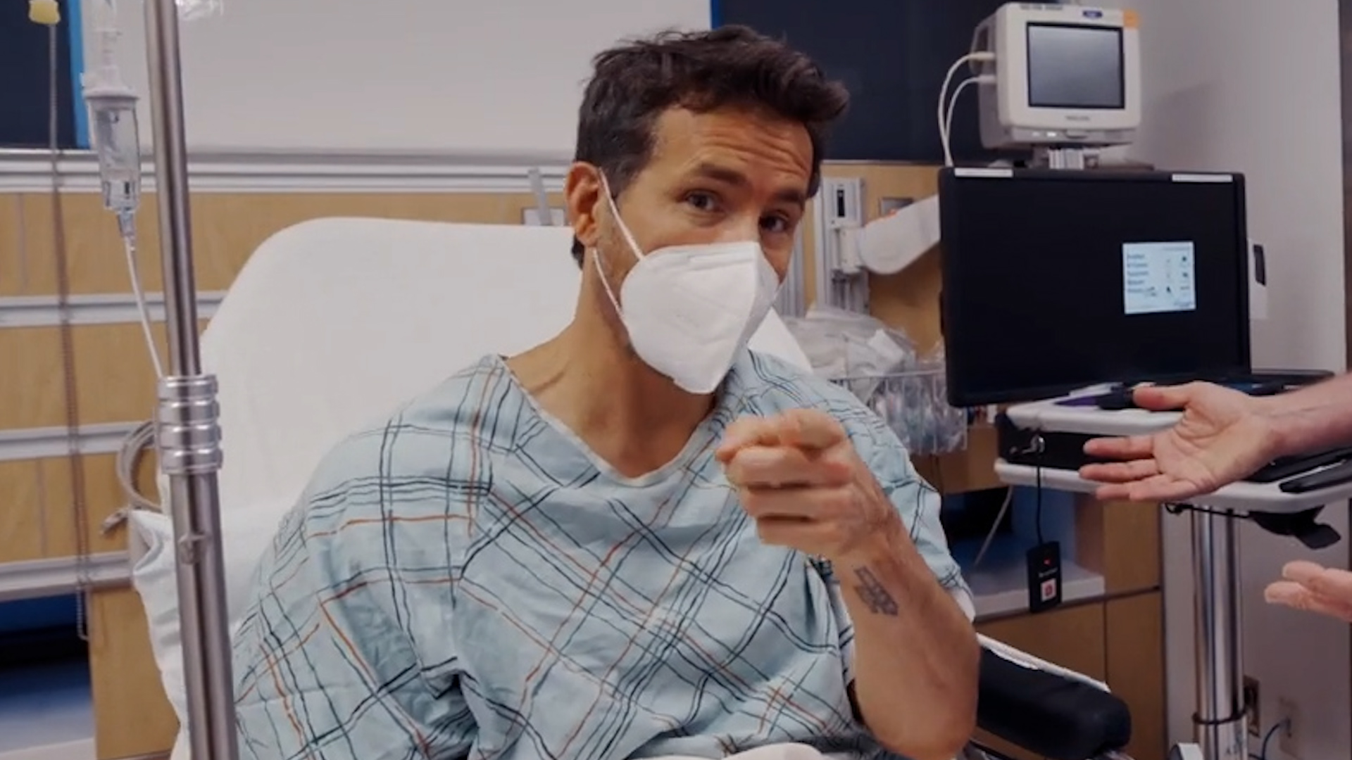 Ryan Reynolds Films Polyp Removal During Colonoscopy To Help Kick