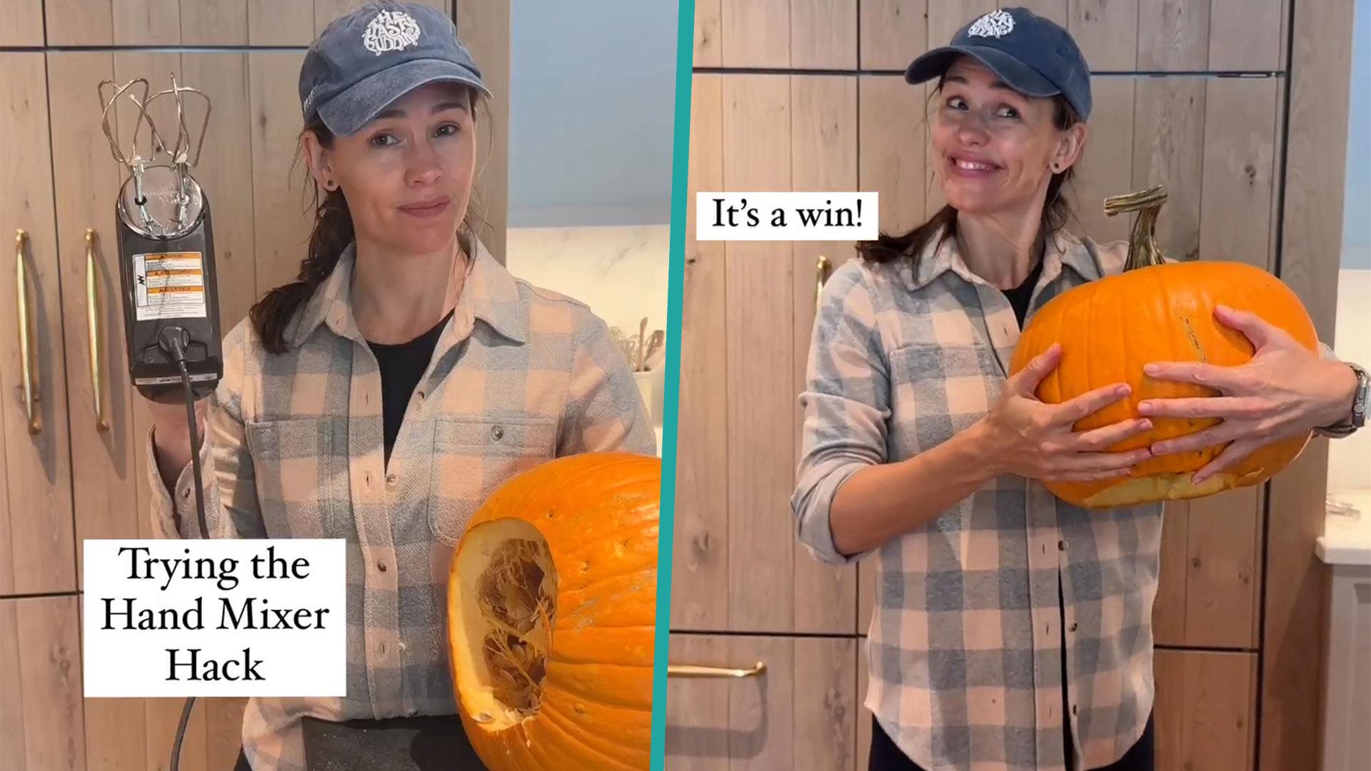 Jennifer Garner Attempts Viral Halloween Hack For Carving Pumpkins | Access