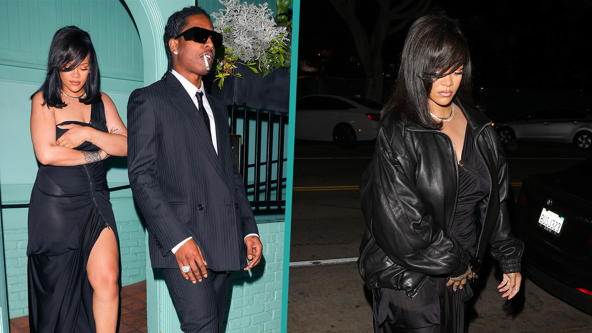 Rihanna Rocks Racy Thigh High Slit Dress for A$AP Rocky's Birthday ...