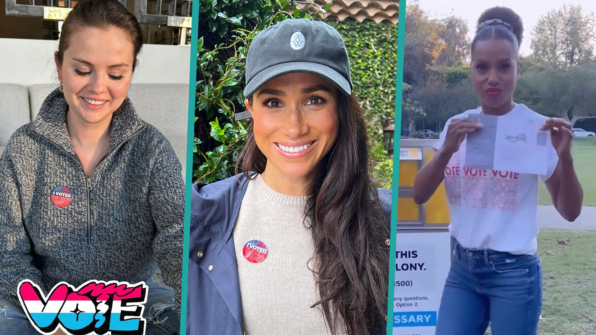 Meghan Markle, Selena Gomez, Kerry Washington & More Celebrities Voting ...
