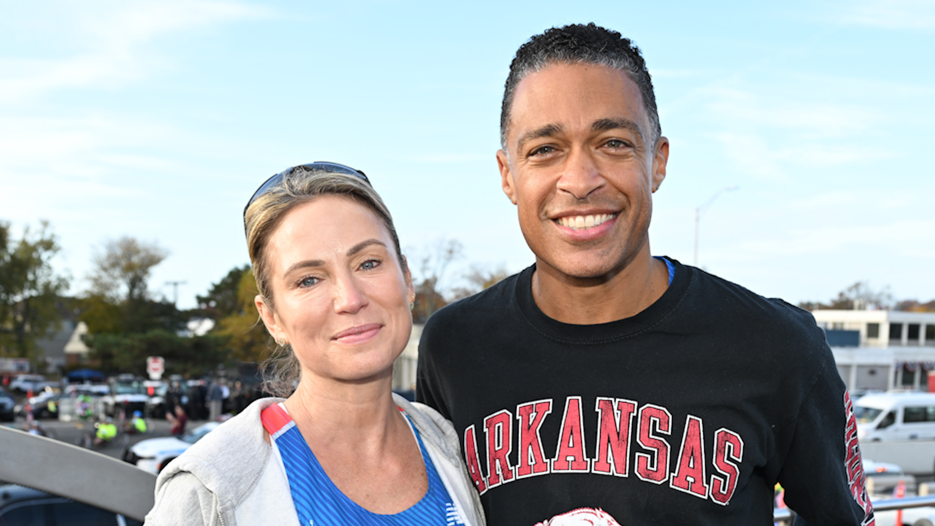 Amy Robach & T.J. Holmes Spotted Stepping Out Together Arm-In-Arm For ...