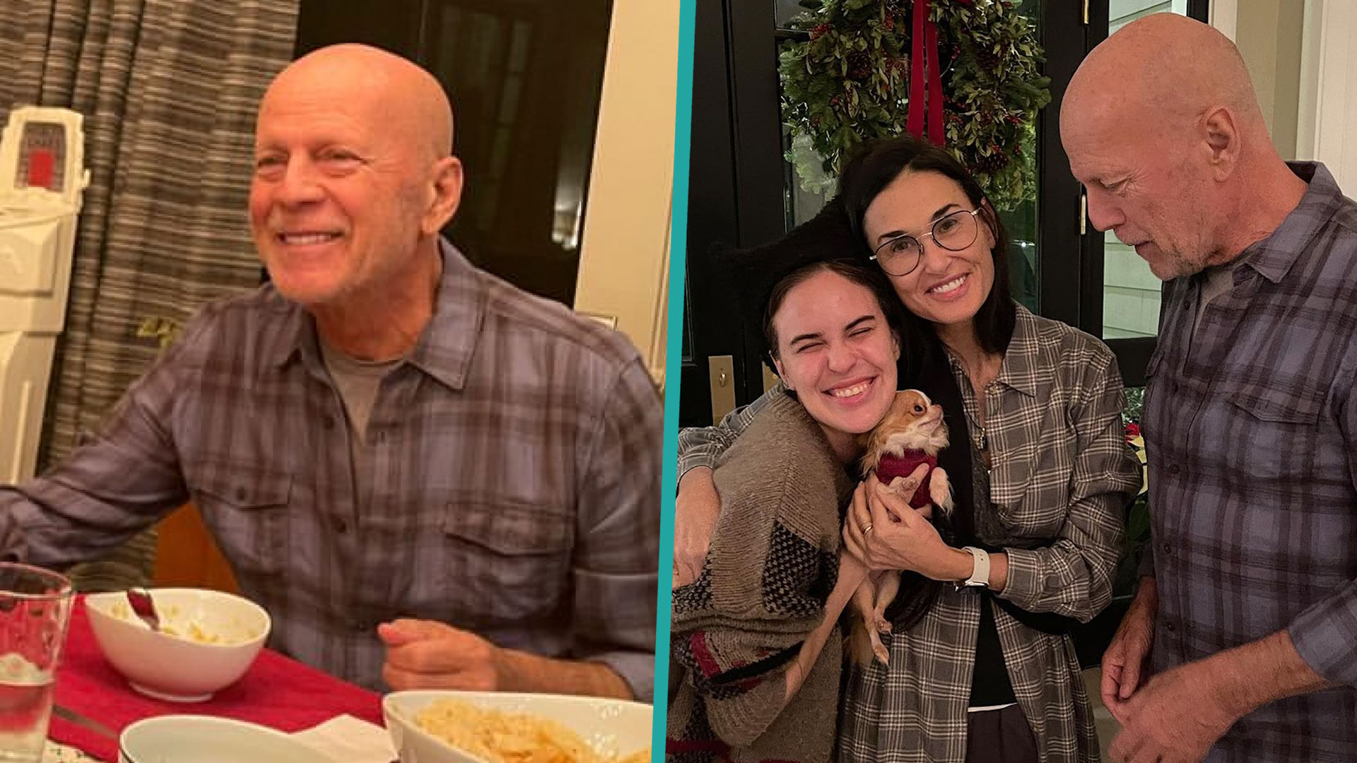 Bruce Willis Has Sweet Family Dinner With Ex Demi Moore, Wife Emma ...