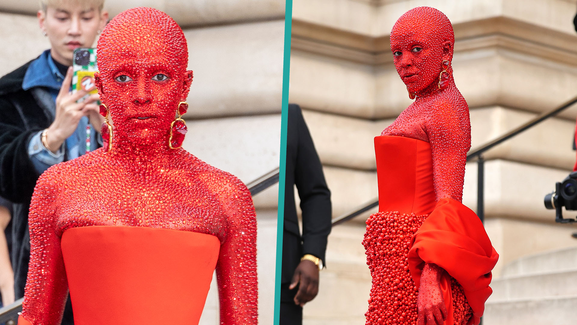 Doja Cat Looks Unrecognizable Covered In 30,000 Crystals At Paris ...