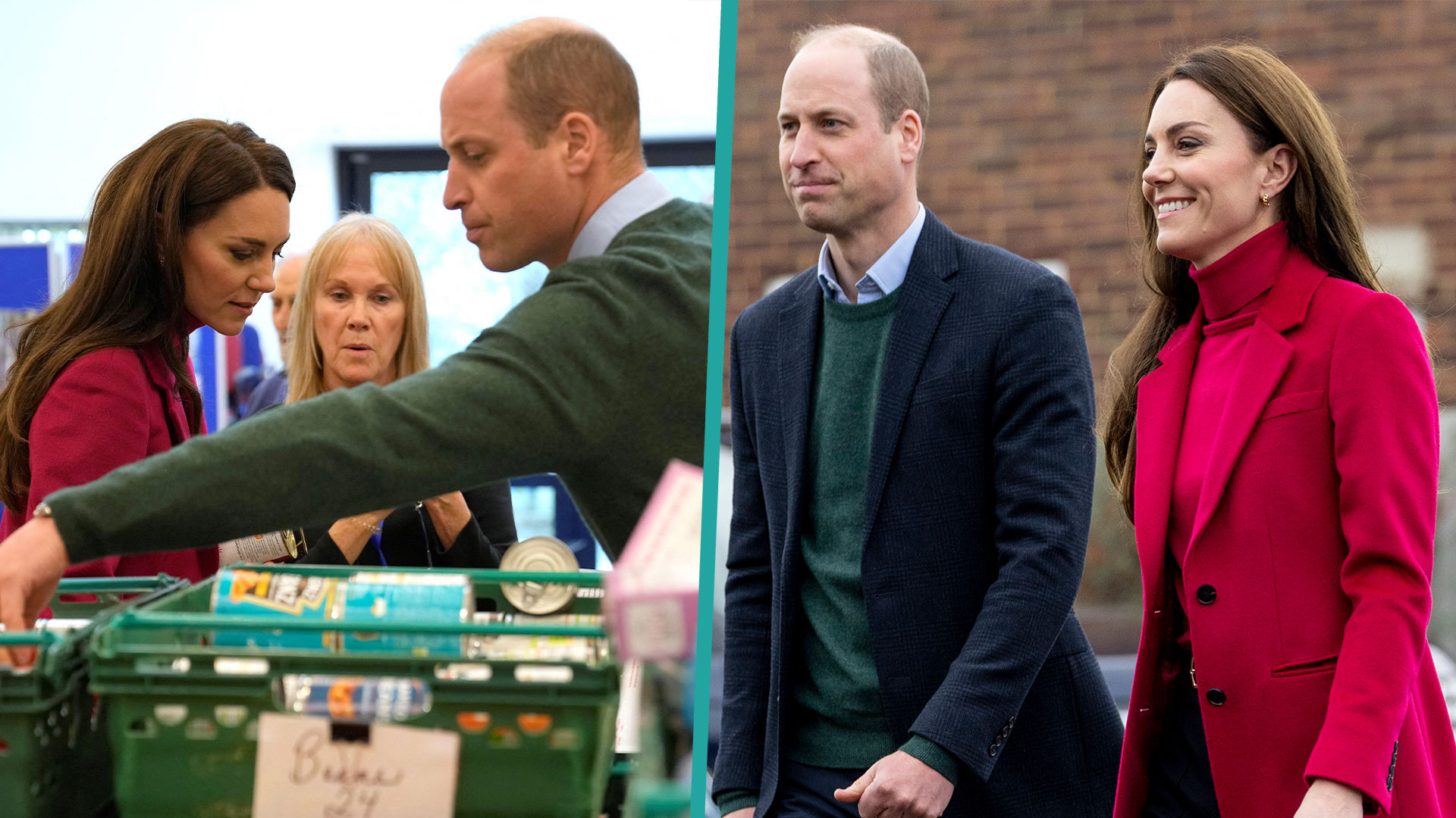 Prince William & Princess Kate Middleton Help At Food Bank, One Royal ...