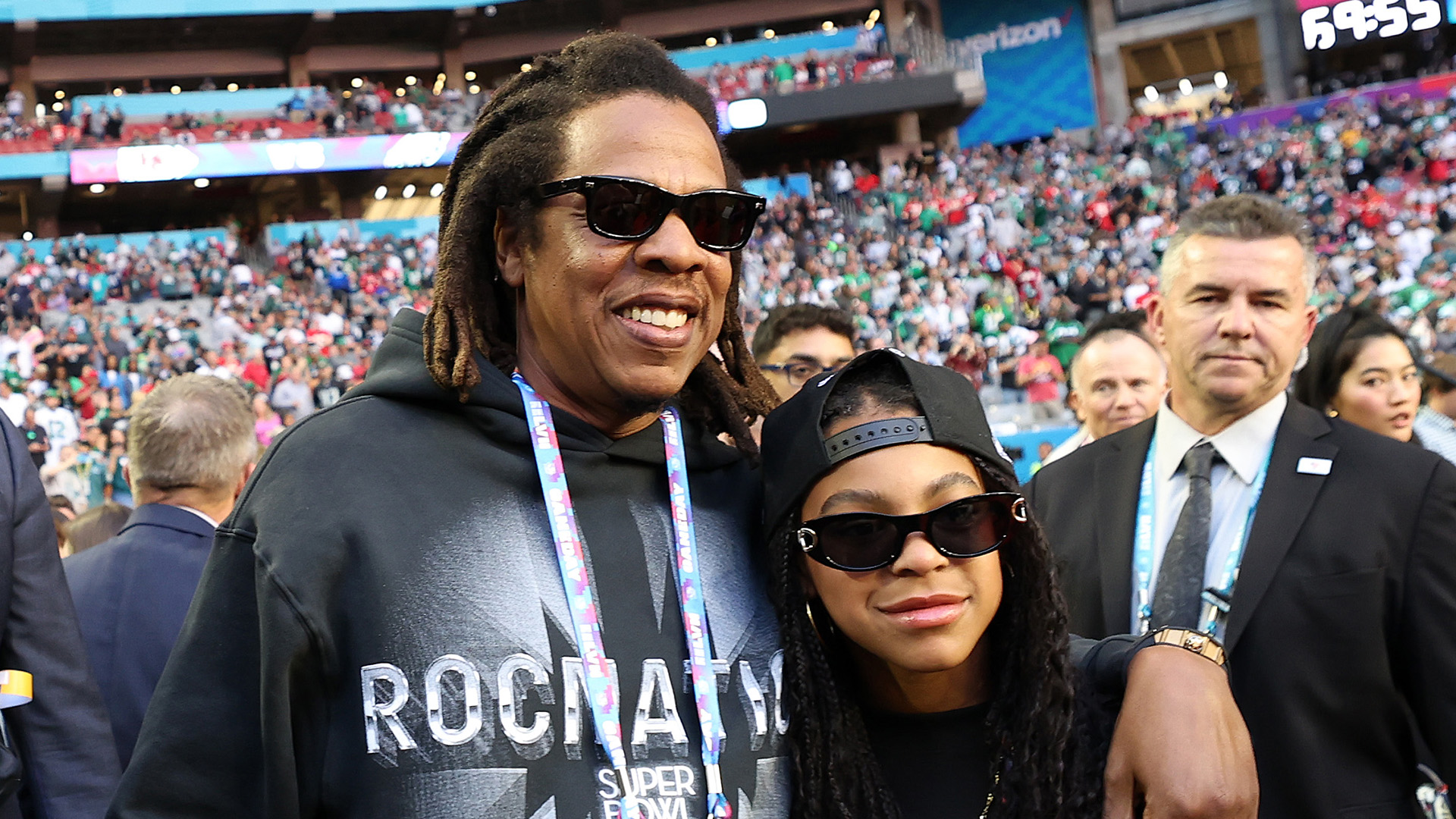Blue Ivy Carter Looks Just Like Beyoncé Alongside Jay-Z At Super Bowl ...