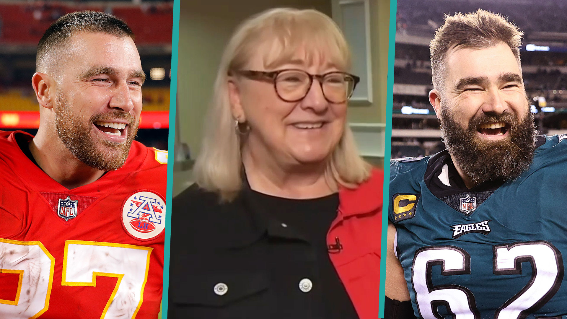 Travis Kelce & Jason Kelce's Mom Reveals Which Actors She'd Cast As Her Sons In A Super Bowl ...