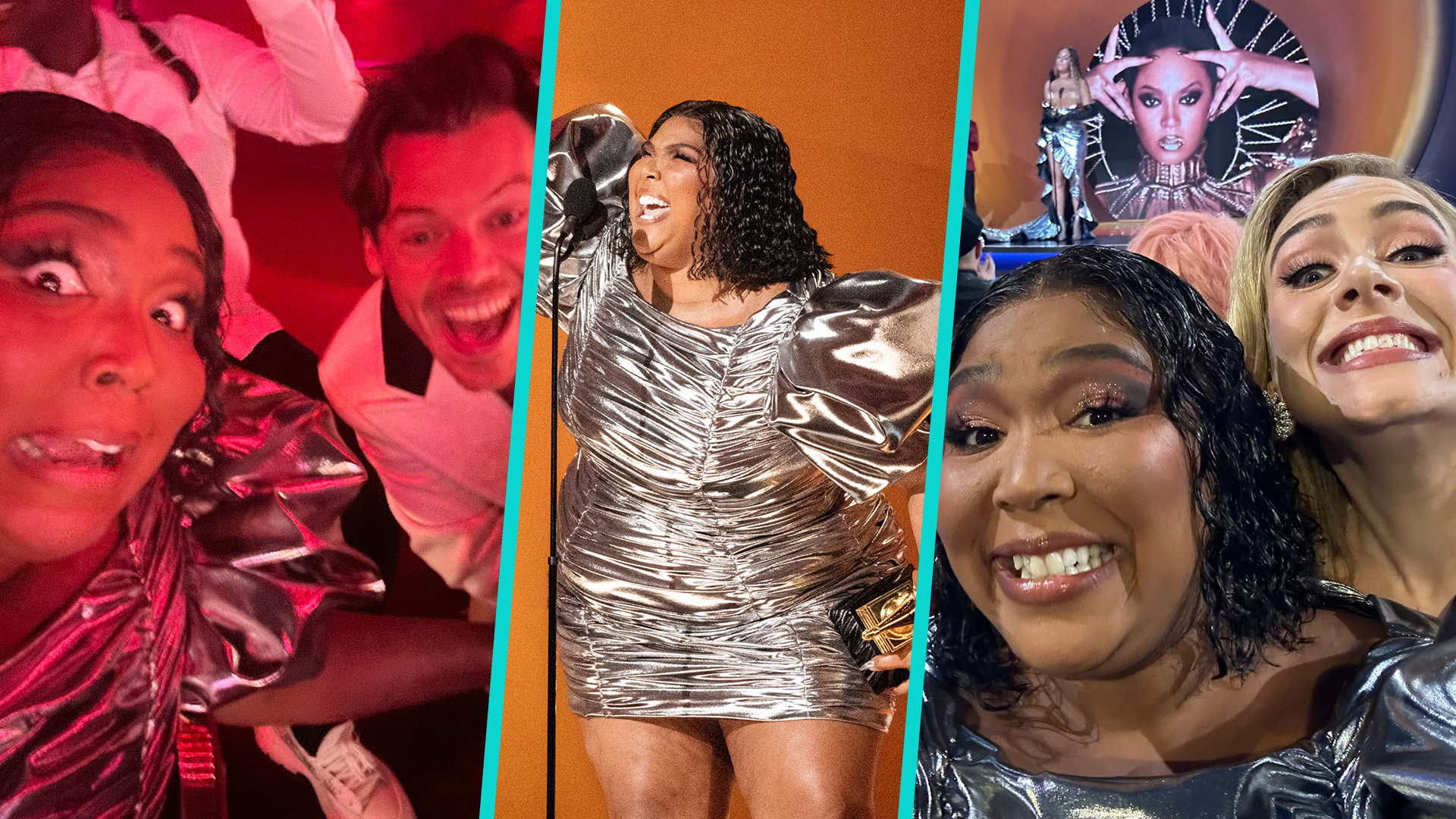 Lizzo Takes Swig Of Flask Before Giving Beyoncé A Shout Out At 2023 ...