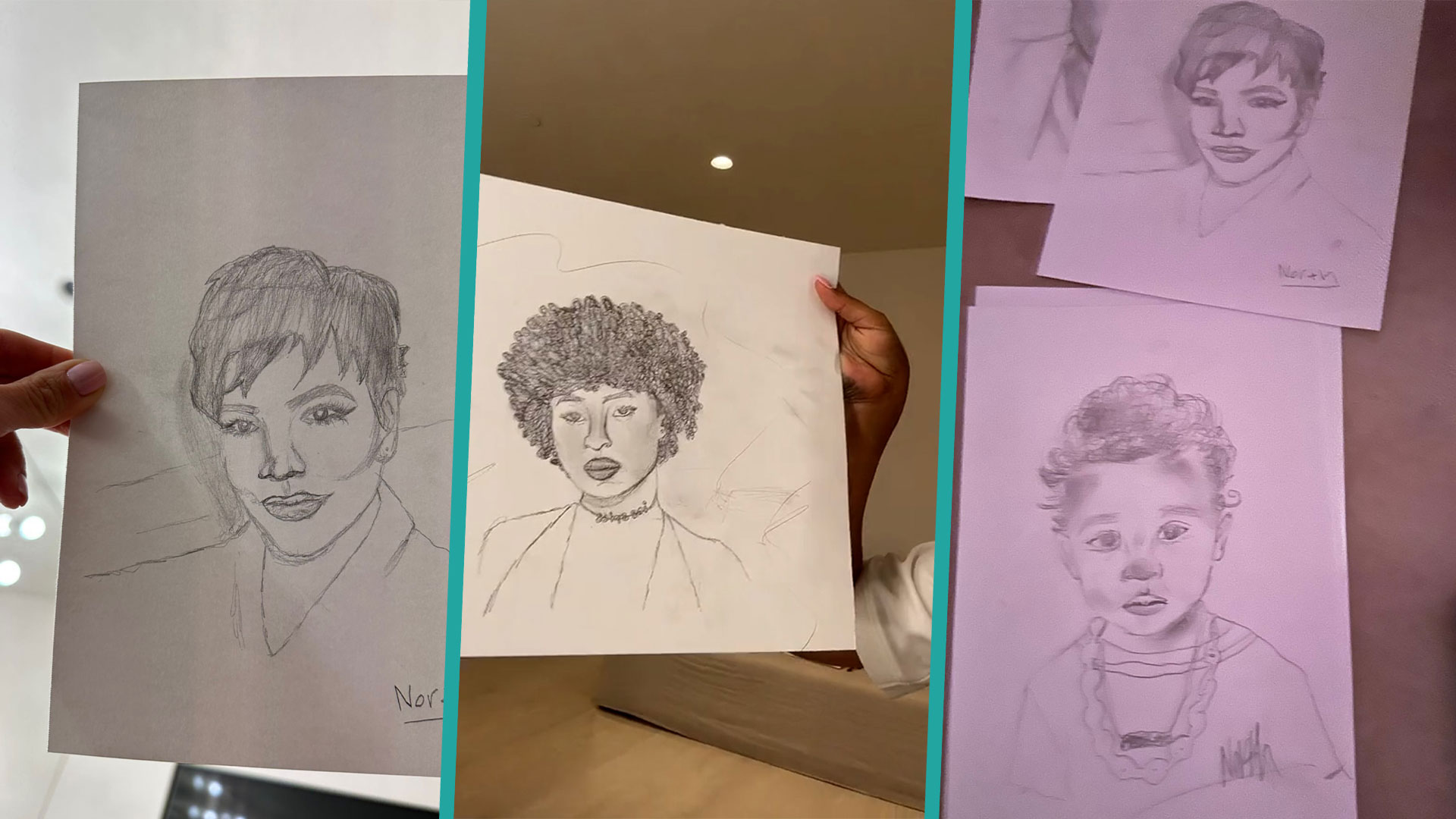 Kim Kardashian Shows Off North West's Impressive Sketches Of Kris ...