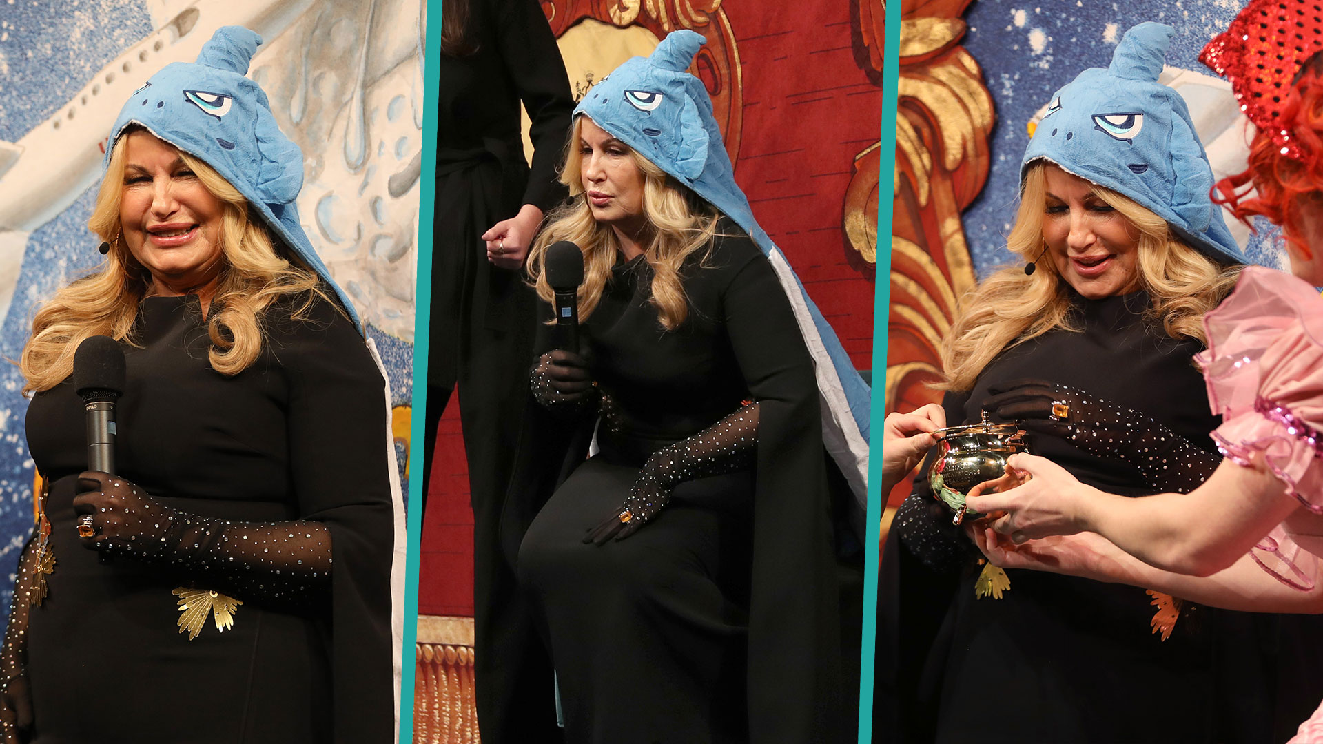 Jennifer Coolidge Playing Her Dream Role of A Dolphin At Hasty Pudding ...