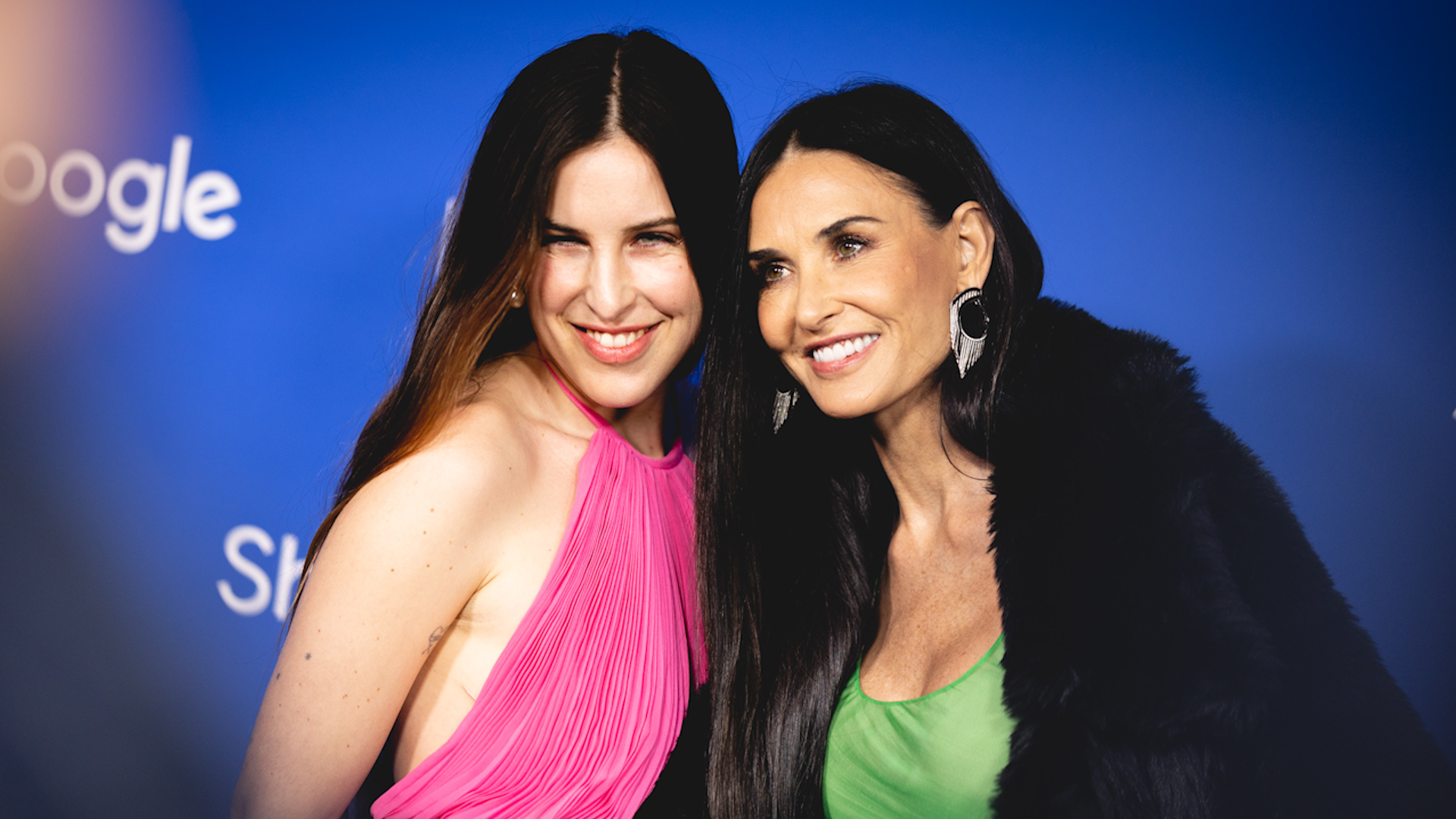 Demi Moore & Daughter Scout Willis Match In Bright Colors For Fashion ...