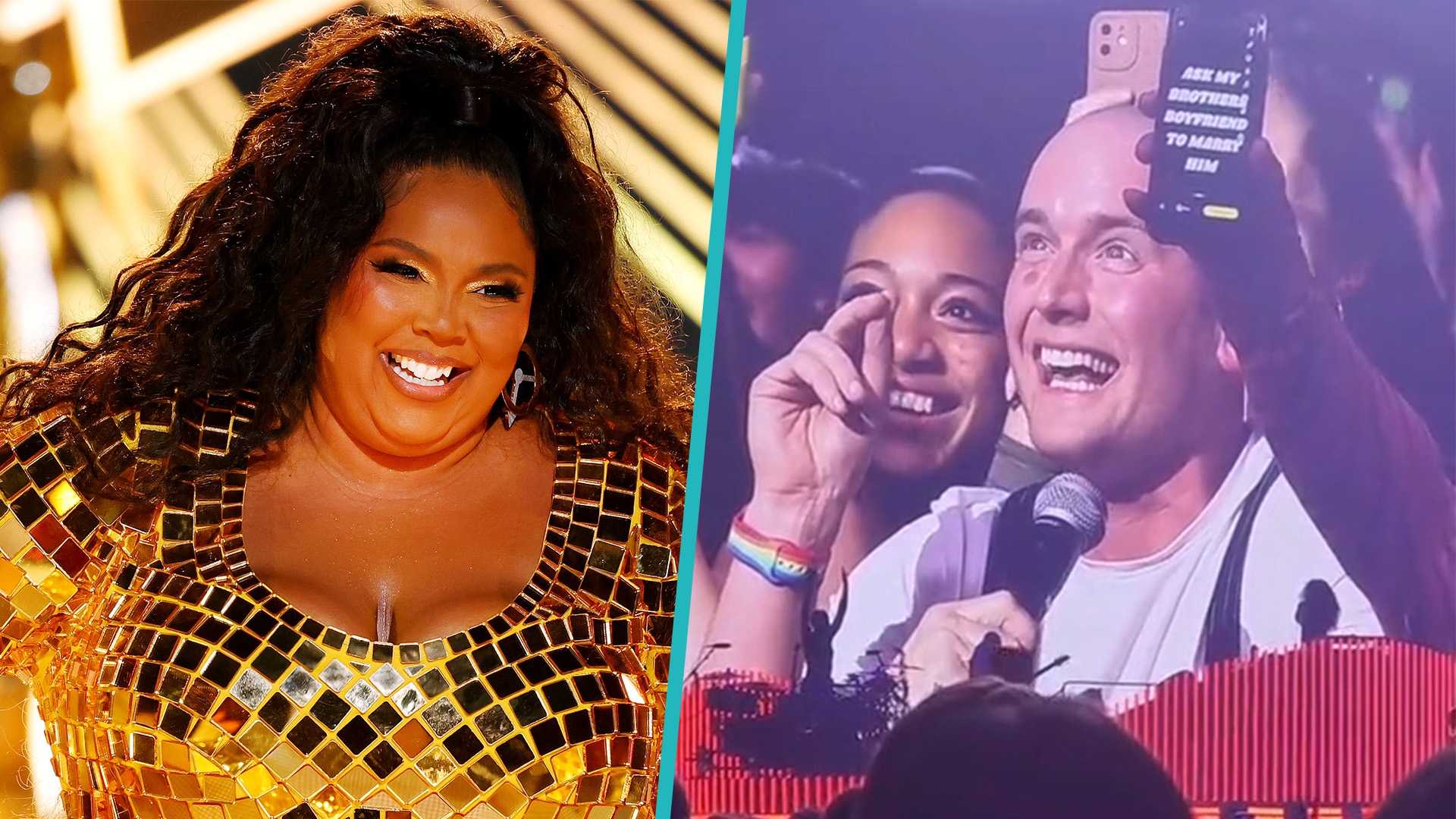 Lizzo Stops Concert To FaceTime With Fan As His Boyfriend Proposes From ...