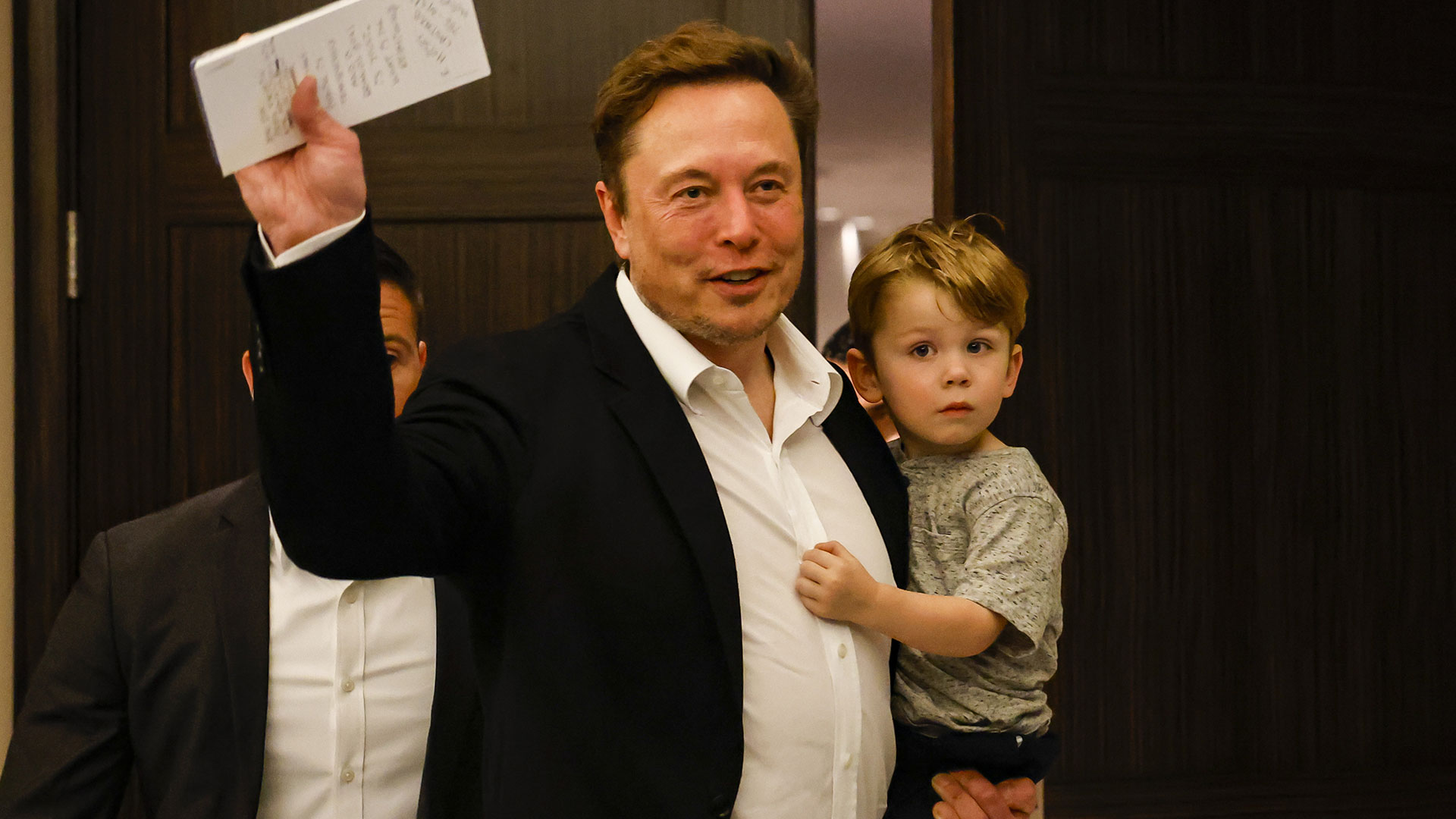 Elon Musk's 2-Year-Old Son X Looks So Grown Up While Attending Miami ...