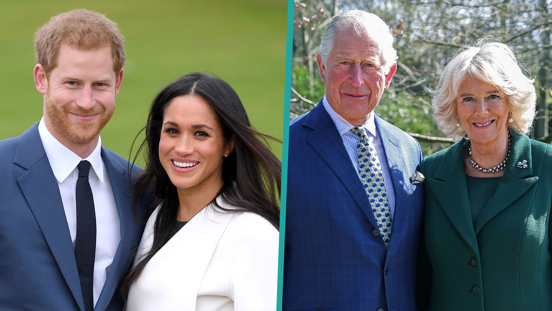 Prince Harry & Meghan Markle Spotted In Family Portrait Inside King ...
