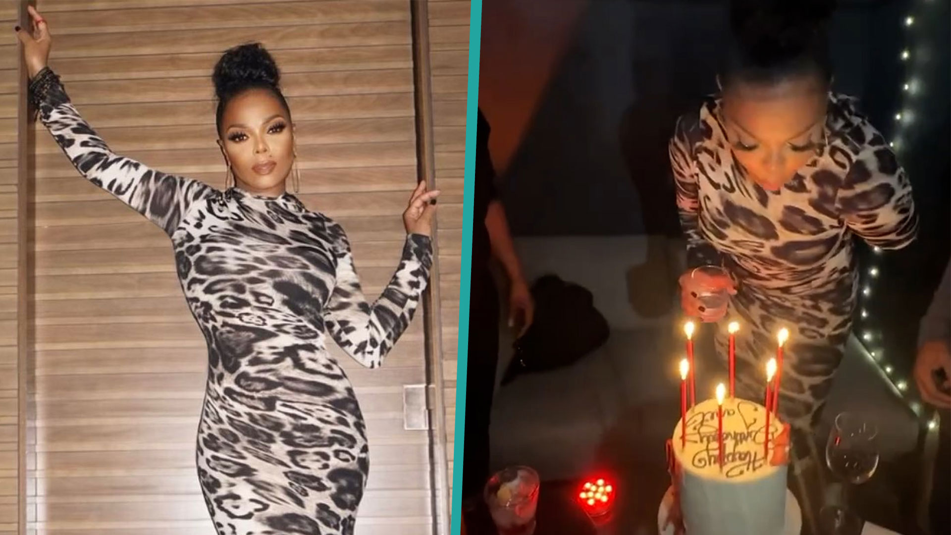 Janet Jackson Celebrates Her 57th Birthday In Wild Leopard Print Dress ...