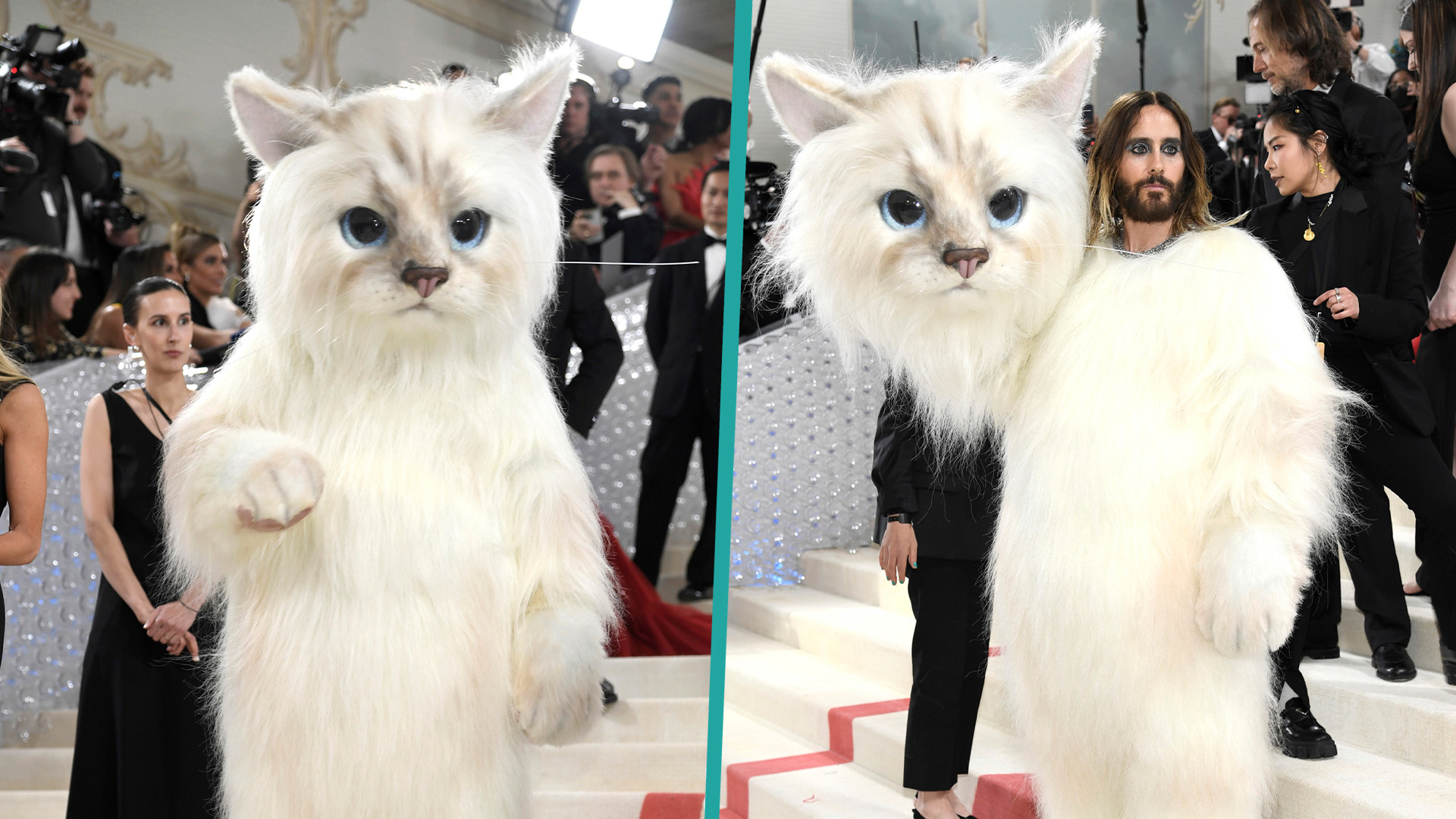 Jared Leto Shocks Fans By Dressing Up As Karl Lagerfeld’s Cat Choupette ...