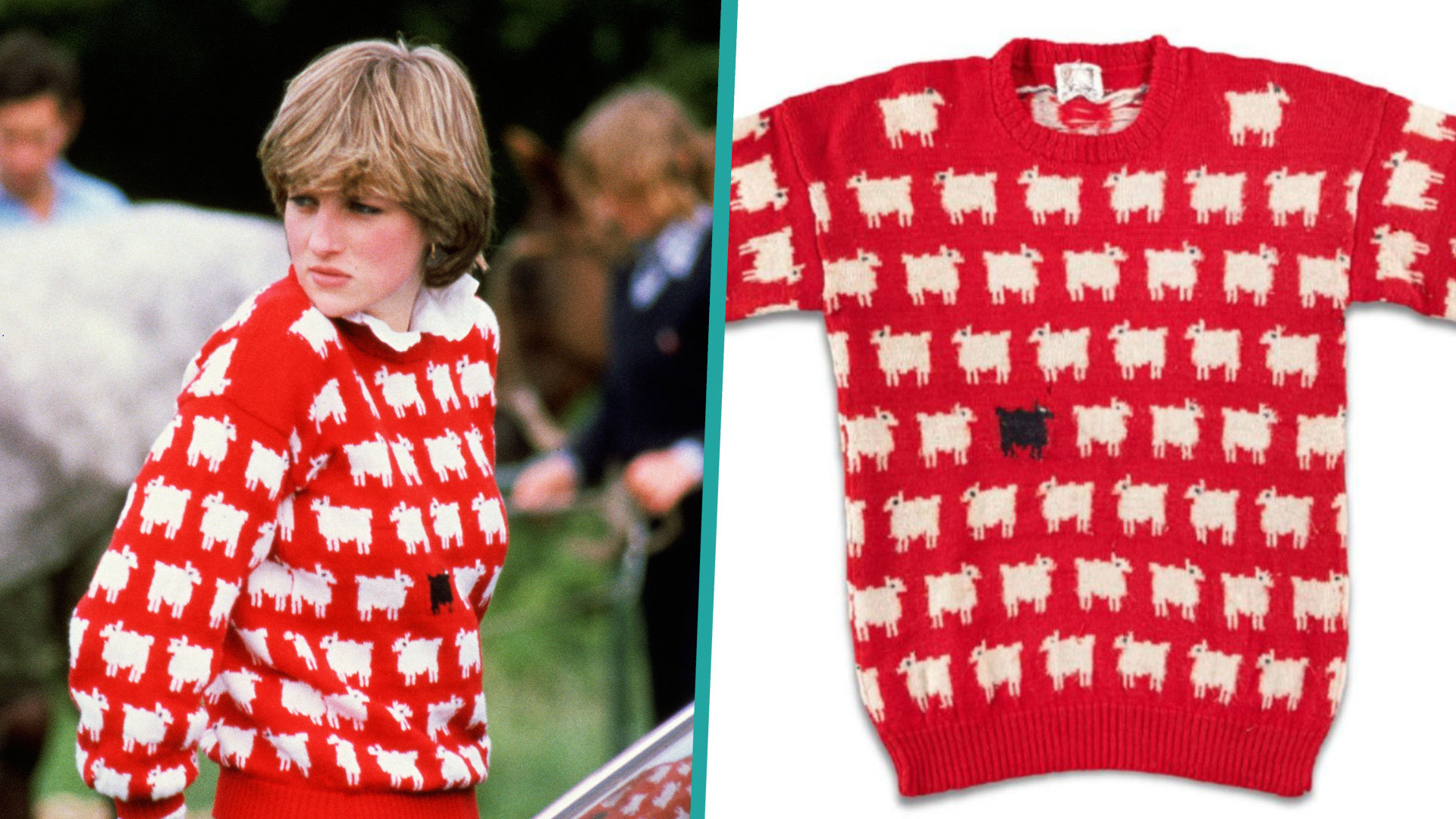 Princess Diana's Iconic Black Sheep Polo Sweater Going Up For Auction ...