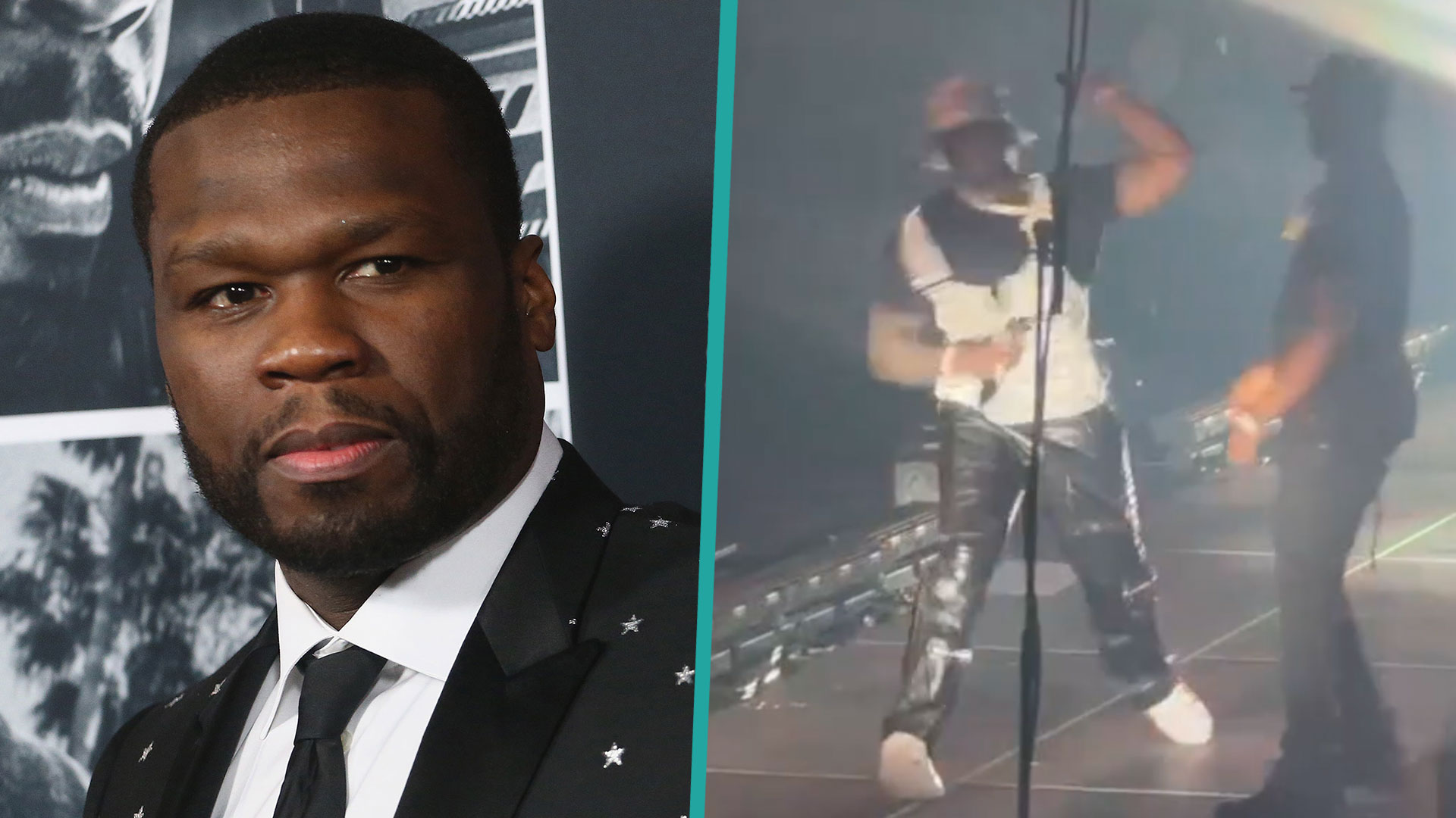 50 Cent Throws Microphone During Concert Allegedly Injuring