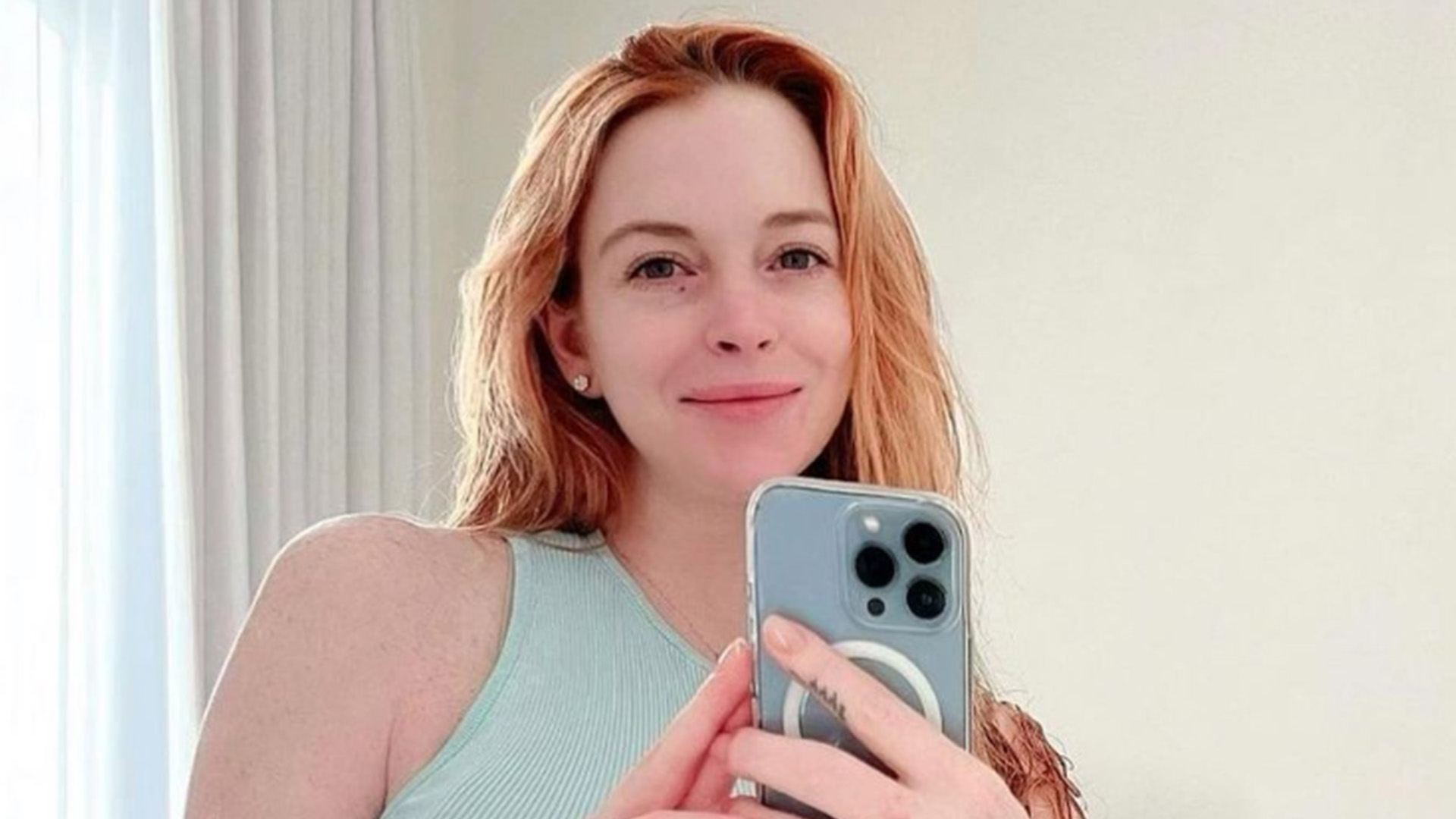 Lindsay Lohan Glows In First Postpartum Selfie After Giving Birth To Baby Luai | Access