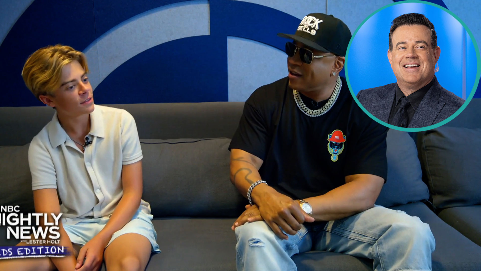 Carson Daly's Lookalike 14-Year-Old Son Jackson Interviews LL Cool J In ...