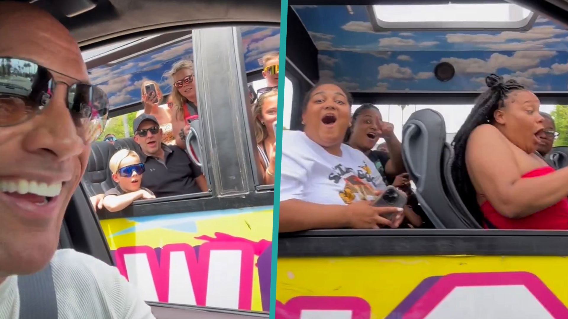 Dwayne Johnson Surprises Unsuspecting Fans On Hollywood Tour Bus: 'The ...