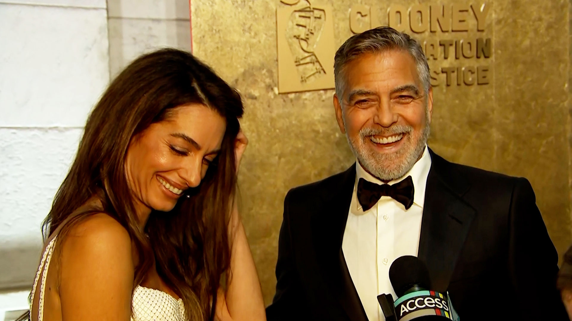 George Clooney Reveals Amal Clooney Gave Him Silk 'Hubby' Robe As 9th Anniversary Gift | Access