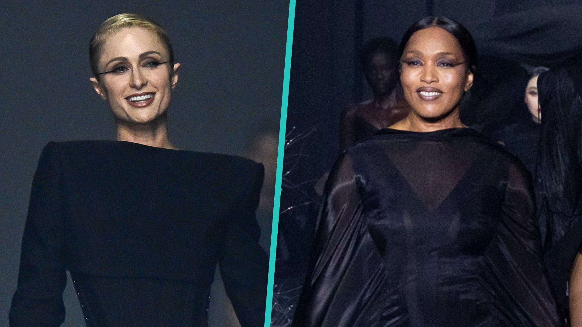 Paris Hilton & Angela Bassett Serve In Surprise Paris Fashion Week ...