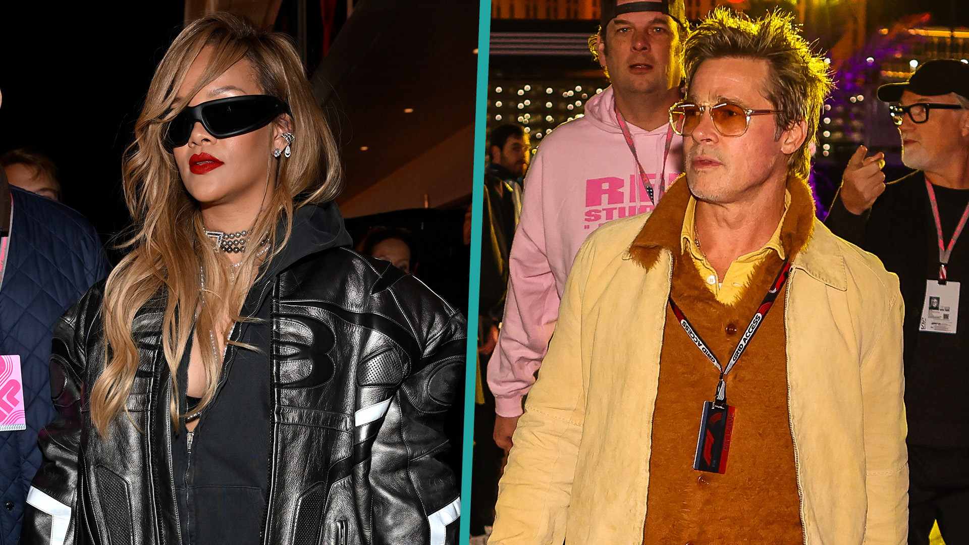 Rihanna, Brad Pitt, Justin Bieber & More Attend F1 Las Vegas Grand Prix ...